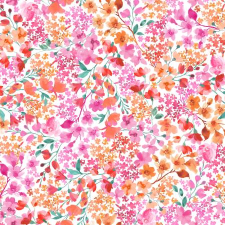 Pink/Orange Packed Flowers