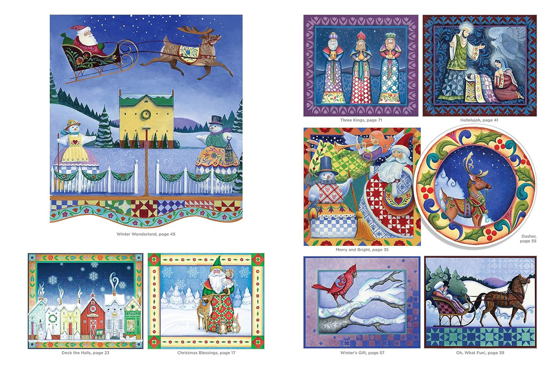 Jim Shore Holiday Traditions Coloring Book