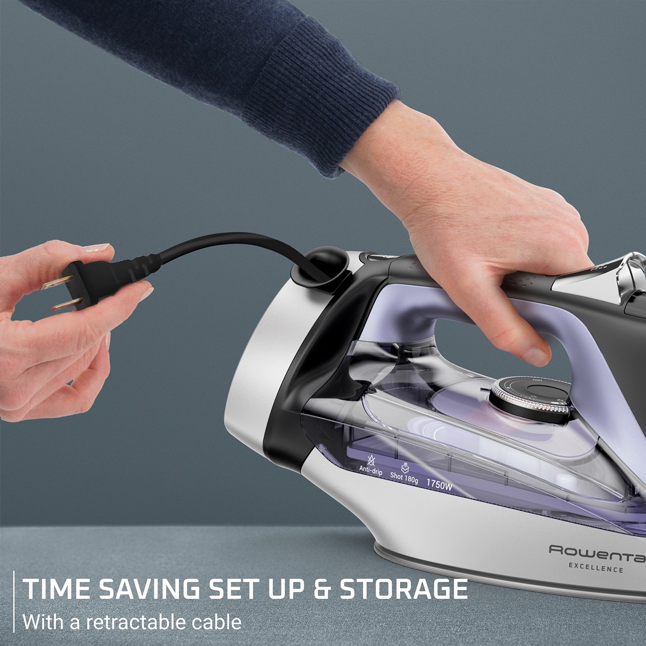 Focus Excellence Steam Iron Cord Reel