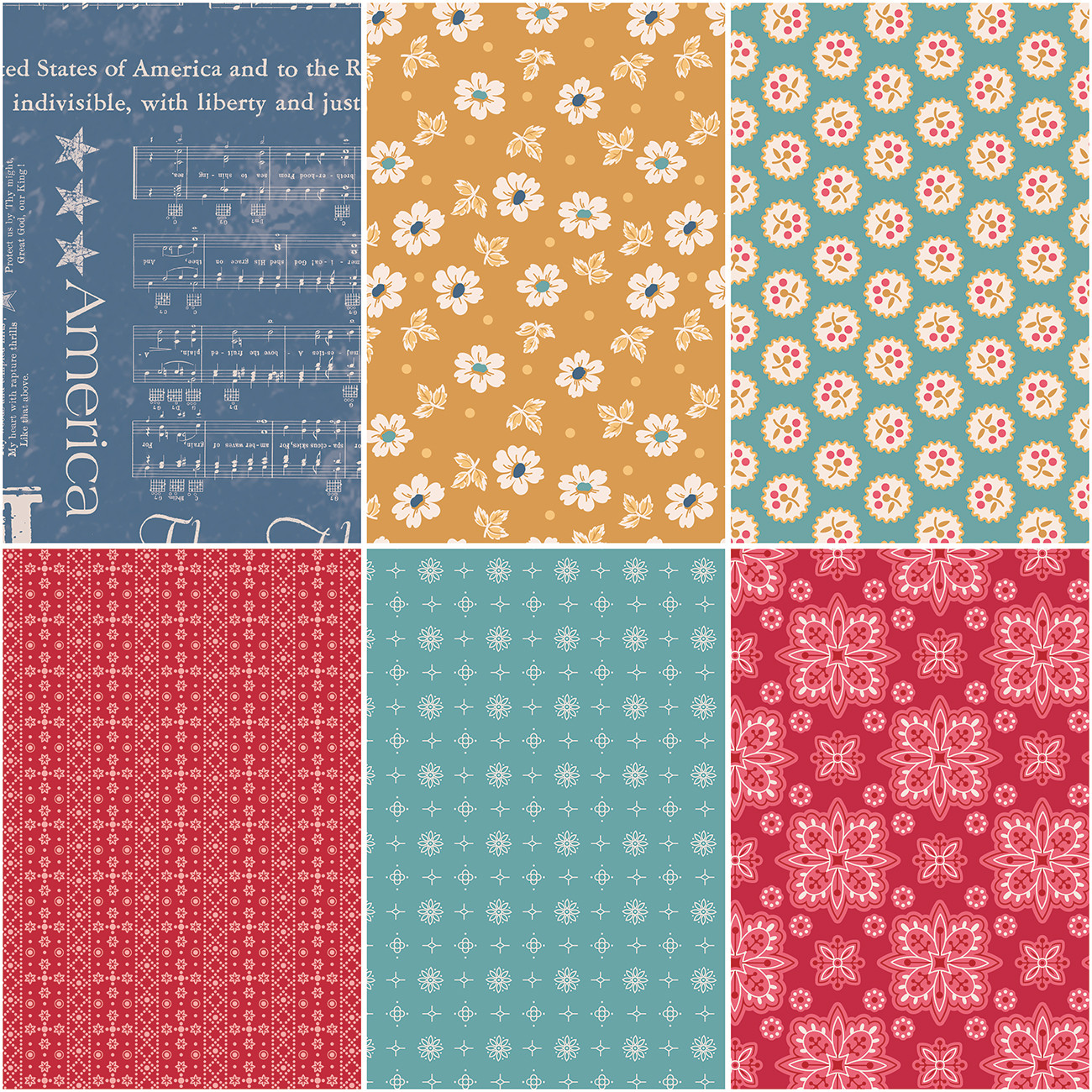 Americana 25 Yard Flat Fold Bundle By Holt, Lori