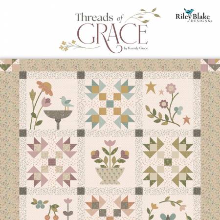 Threads of Grace Fat Quarter Bundle, 21 Pcs. By Grace, Kassidy