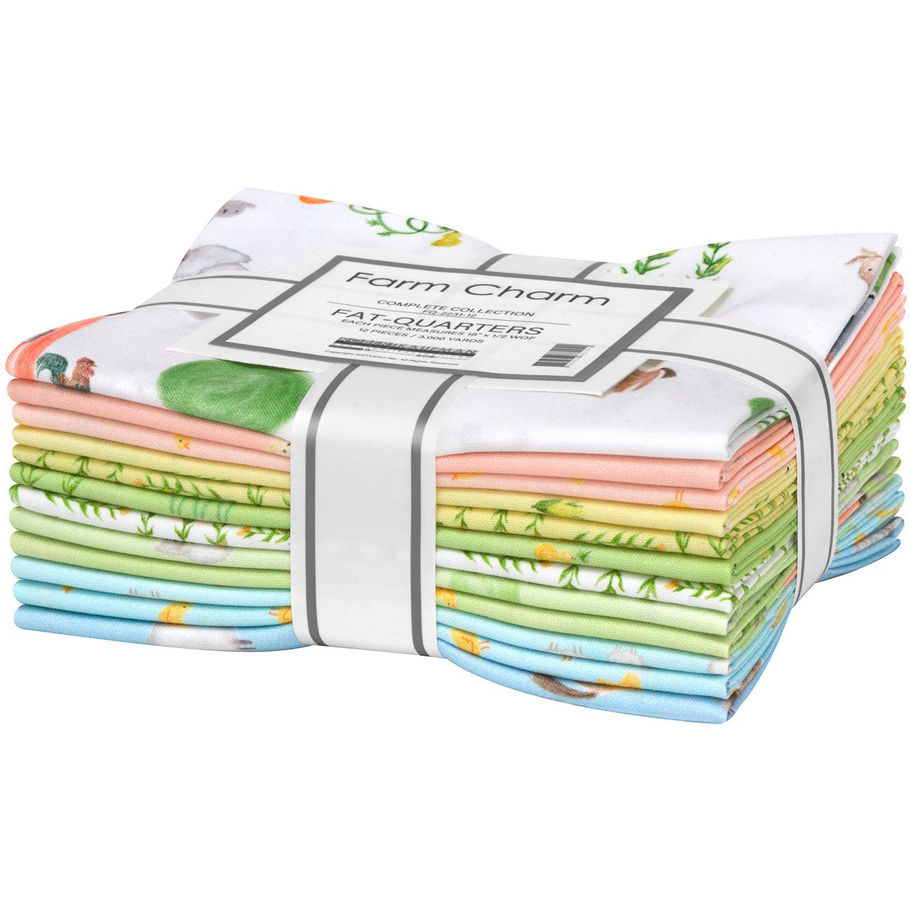 Fat Quarter Bundles, Farm Charm, 12pcs