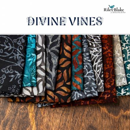Batiks Divine Vines Fat Quarter Bundle, 21pcs By Gibbs, Karen