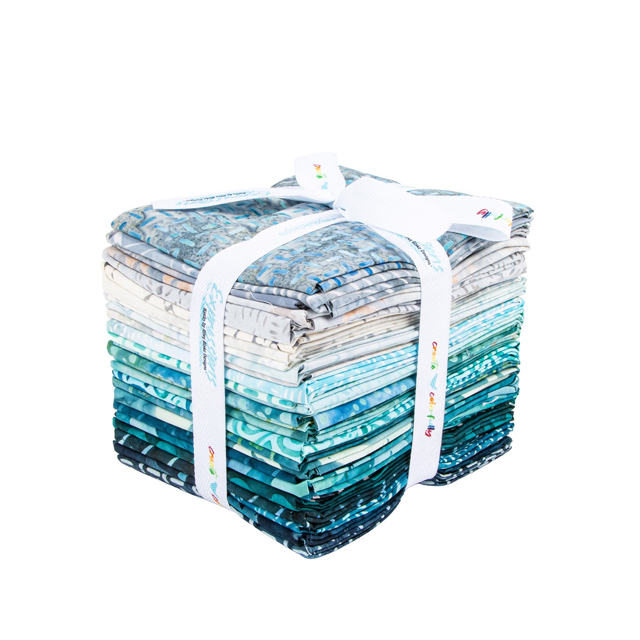 Batiks Silver Shores Fat Quarter Bundle, 28pcs