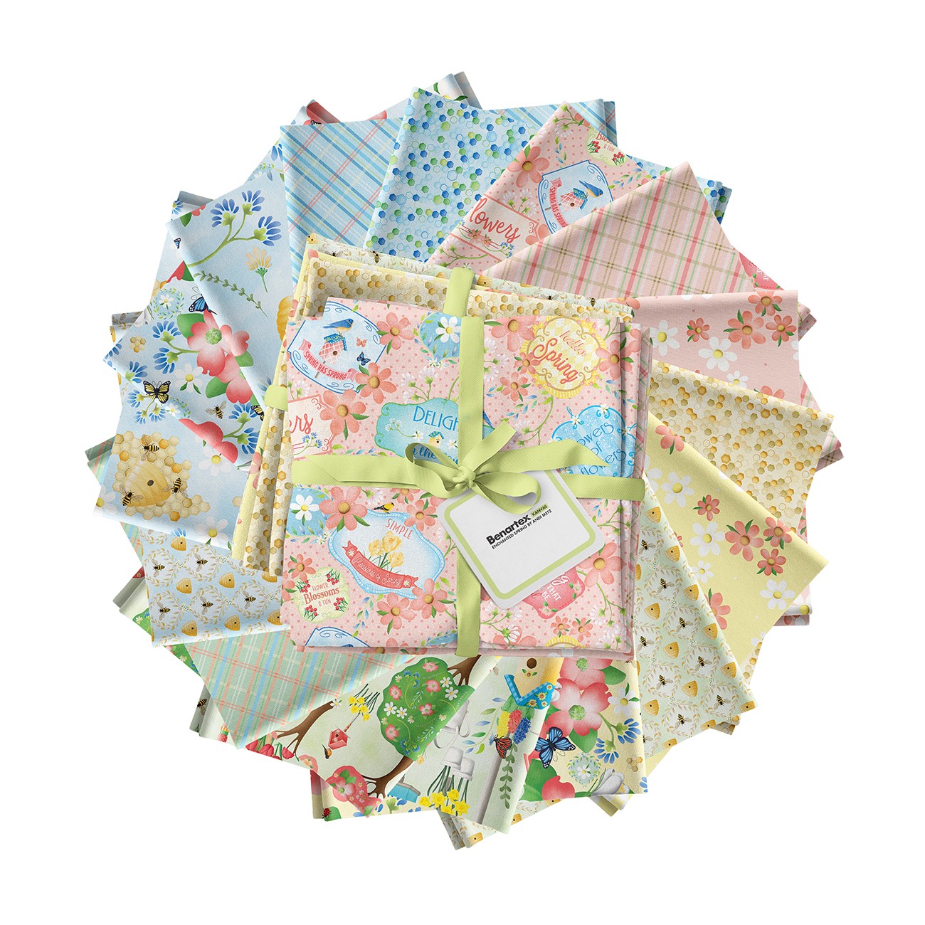 Fat Quarter Enchanted Spring, 16pcs/bundle