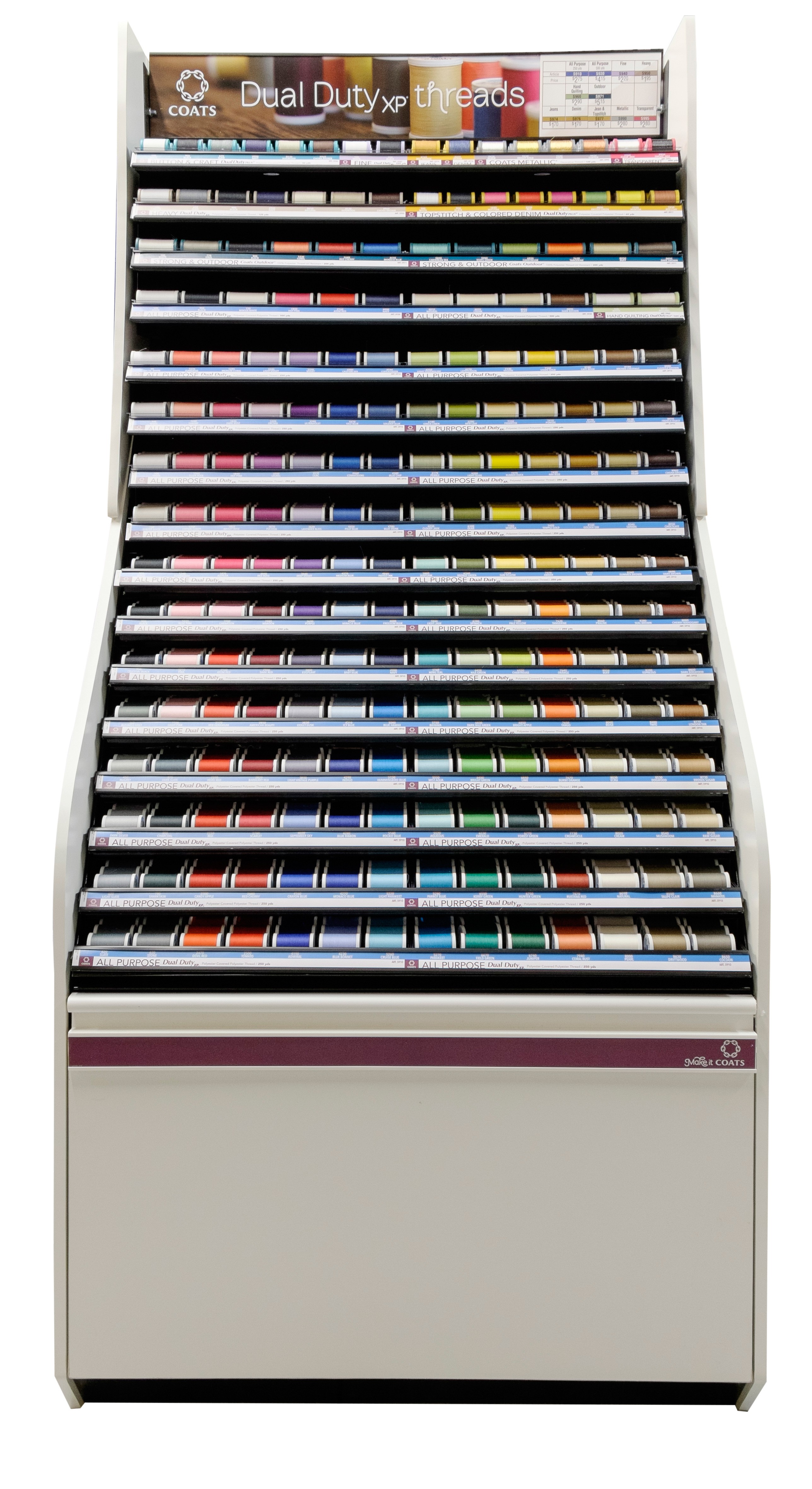 Coats & Clark 30in Fabric Store Thread Assortment 669 Spools