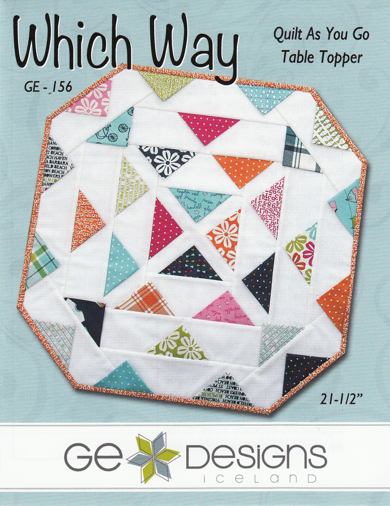 Which Way Quilt As You Go Table Topper By Erla, Gudrun