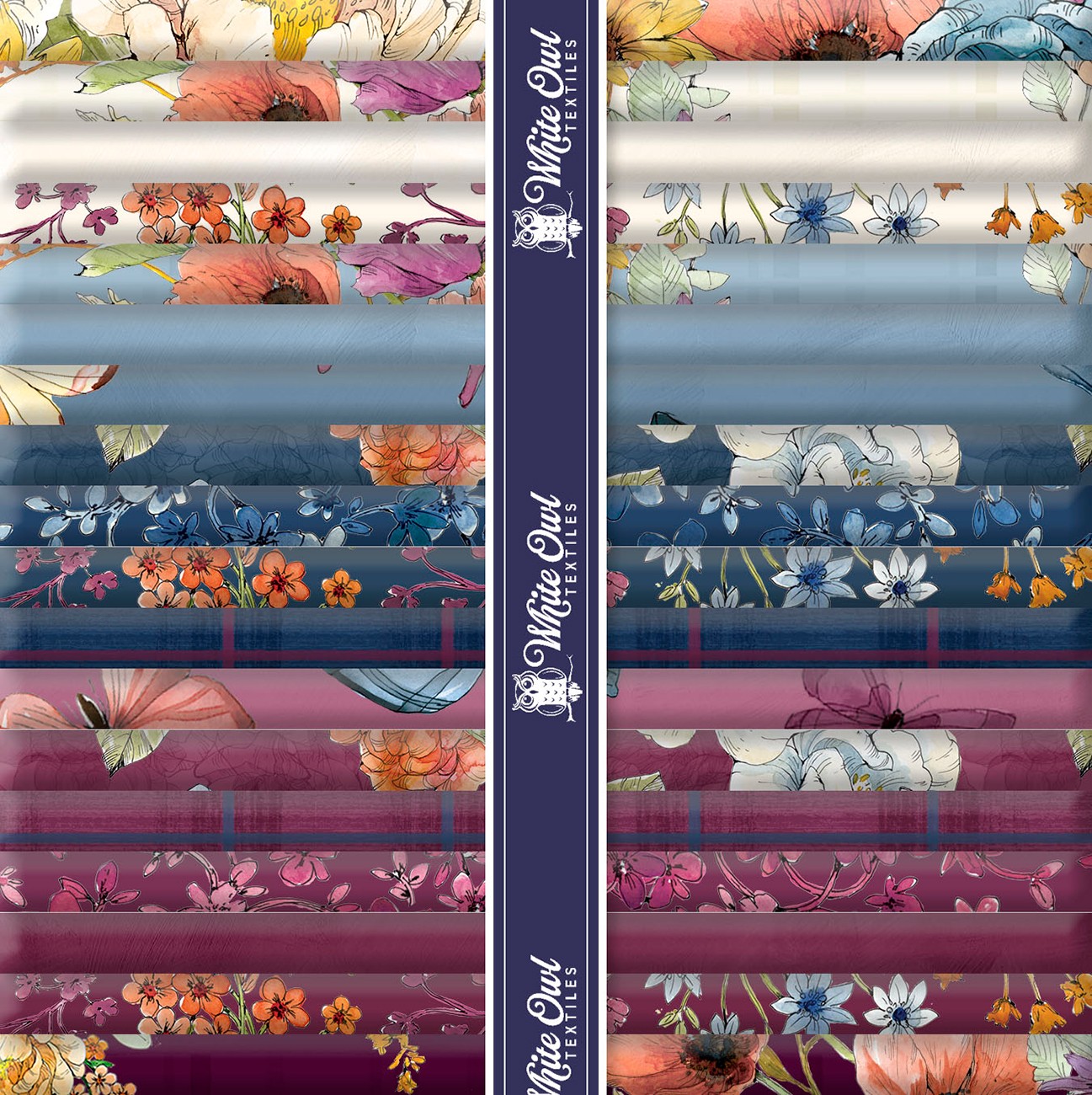 Fat Quarter Bundles Growing in Color 20pcs, 1 Piece of Each Print