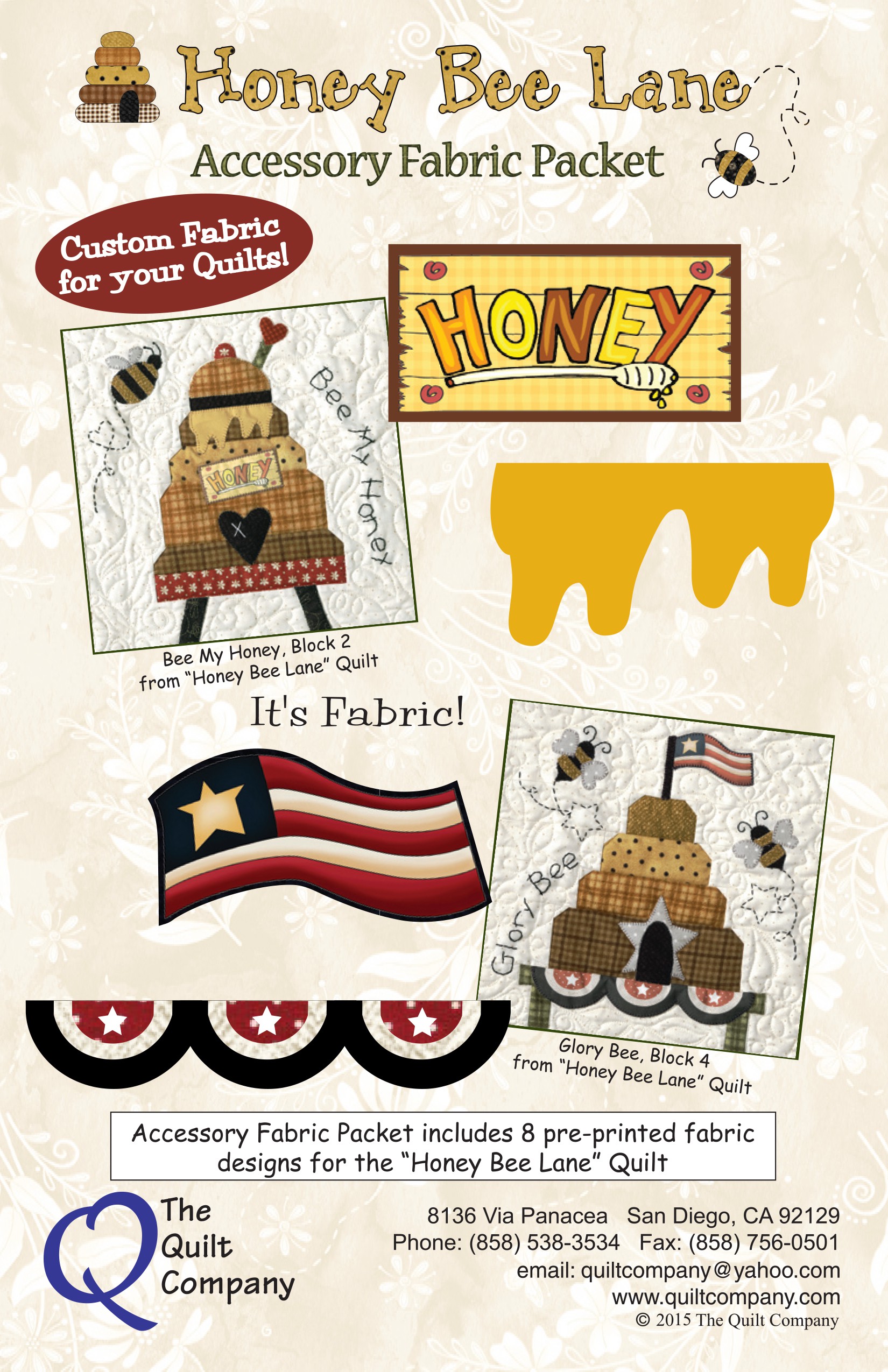 Honey Bee Lane Accessory Fabric Packet By Stamper, Arlene & Harris, Melissa