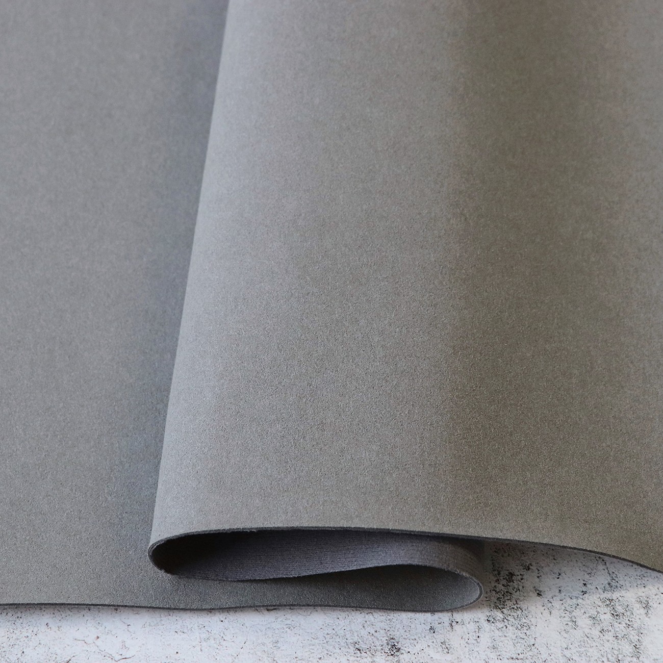 Fossil Grey Microsuede 1/2yds