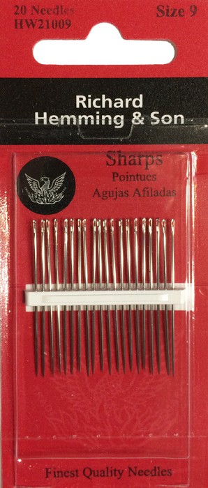 Richard Hemming Sharps Needles Size 9 20ct