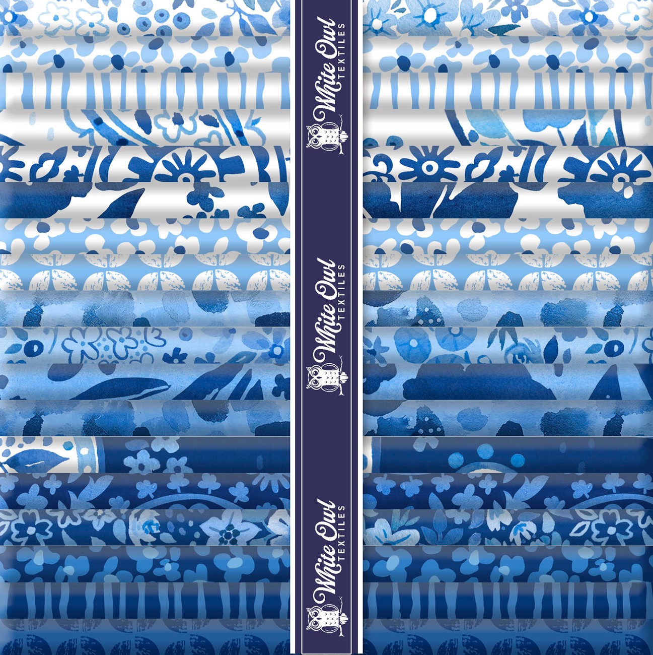 Fat Quarter Bundles Indigo Lane 20pcs, 1 Piece of Each Print