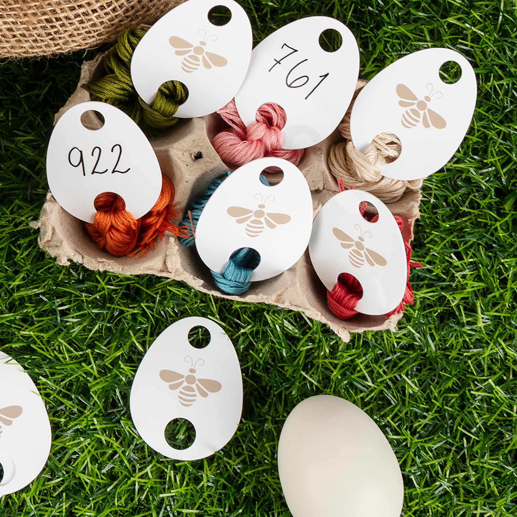 Farm Fresh Egg Floss Drops - Lori Holt of Bee in my Bonnet Co.