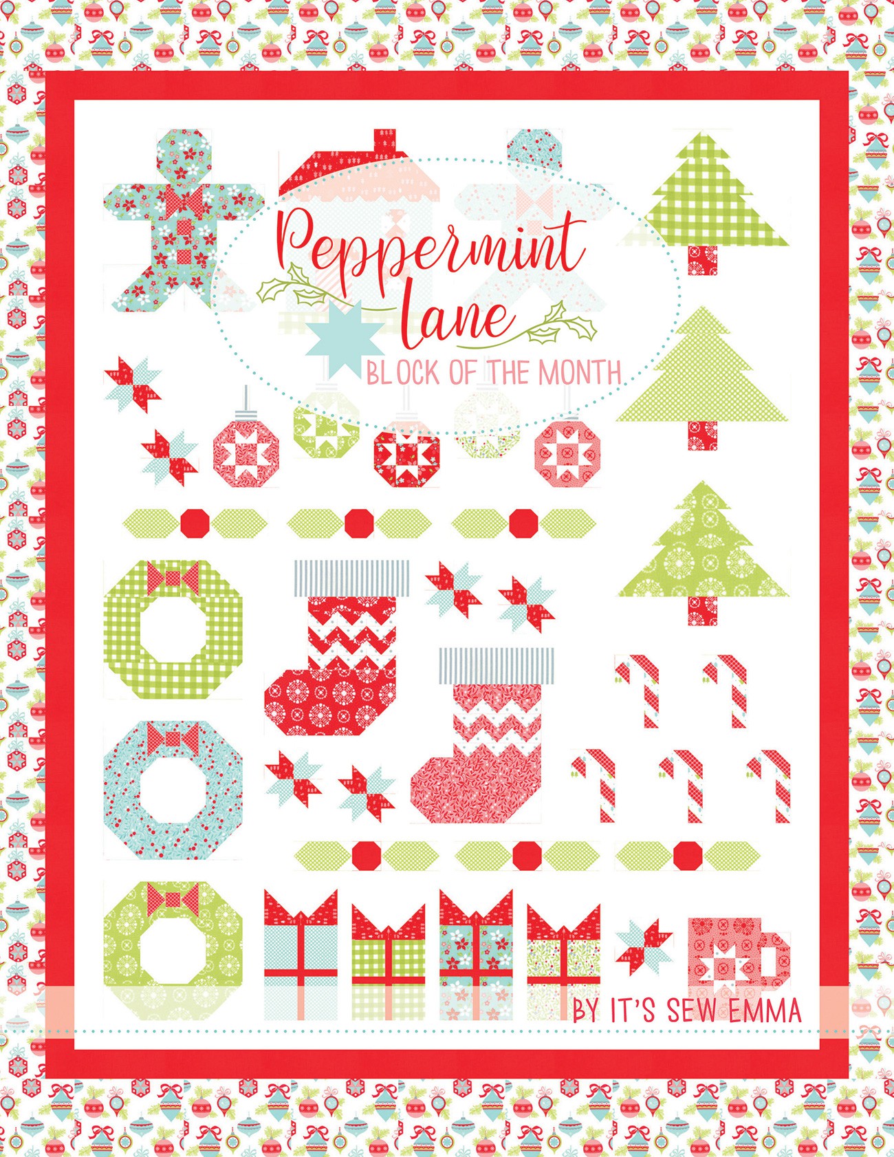 Peppermint Lane Block Of The Month Book By It's Sew Emma