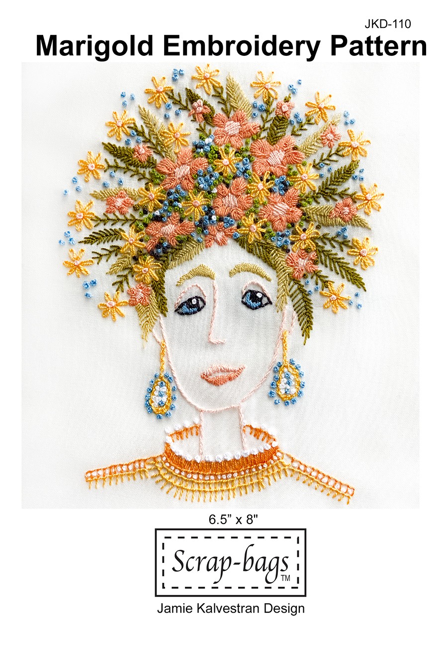 Marigold Embroidery Pattern