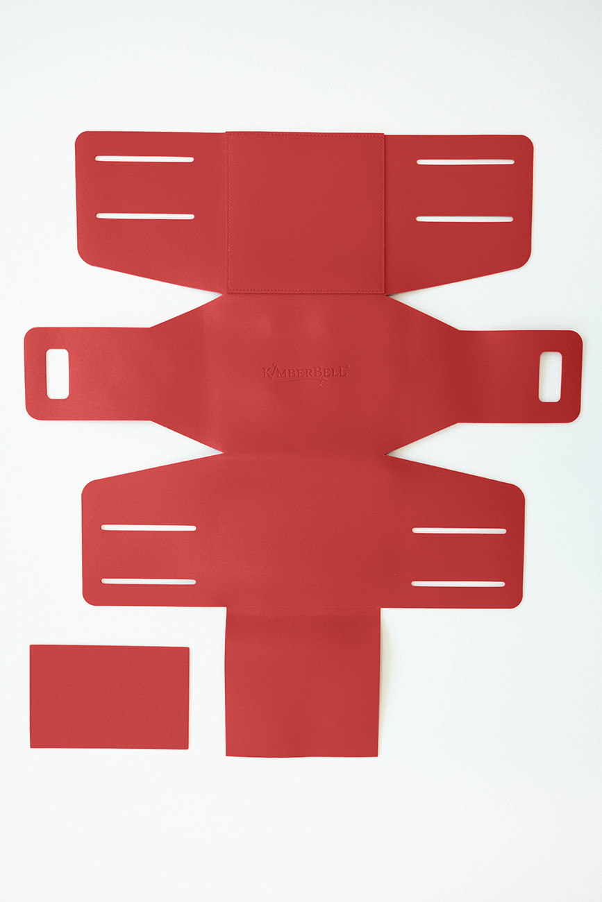 Folding Storage Tote Blank Red