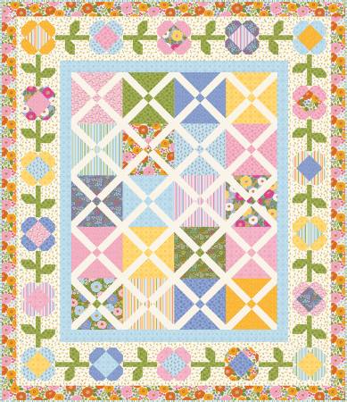 Little Darlin Plaid and Posies Quilt Kit