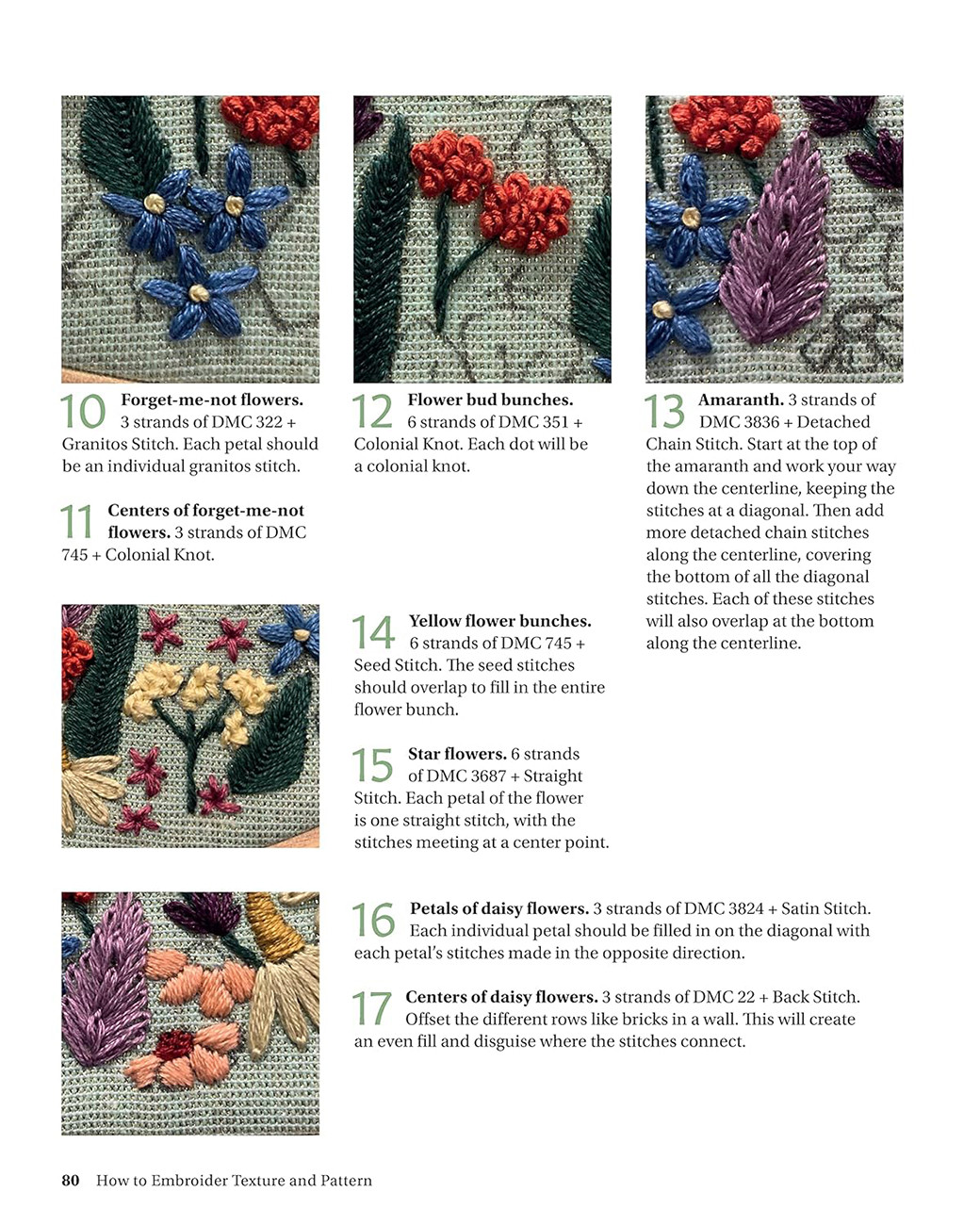 How to Embroider Texture and Pattern