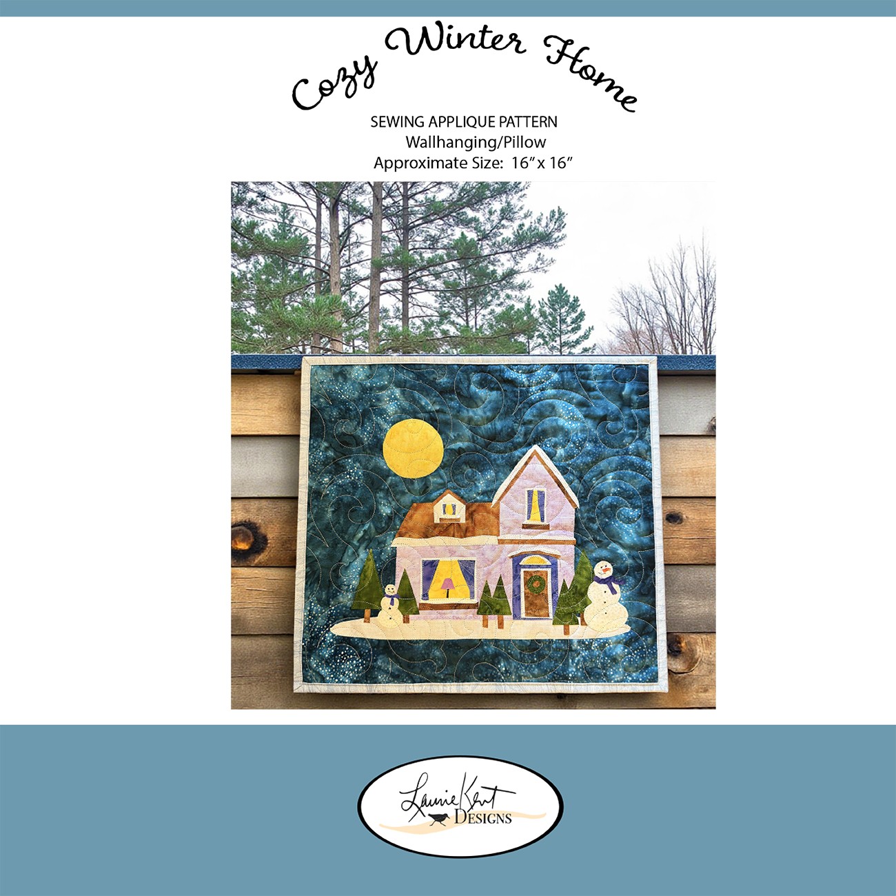 Cozy Winter Home Sewing Applique