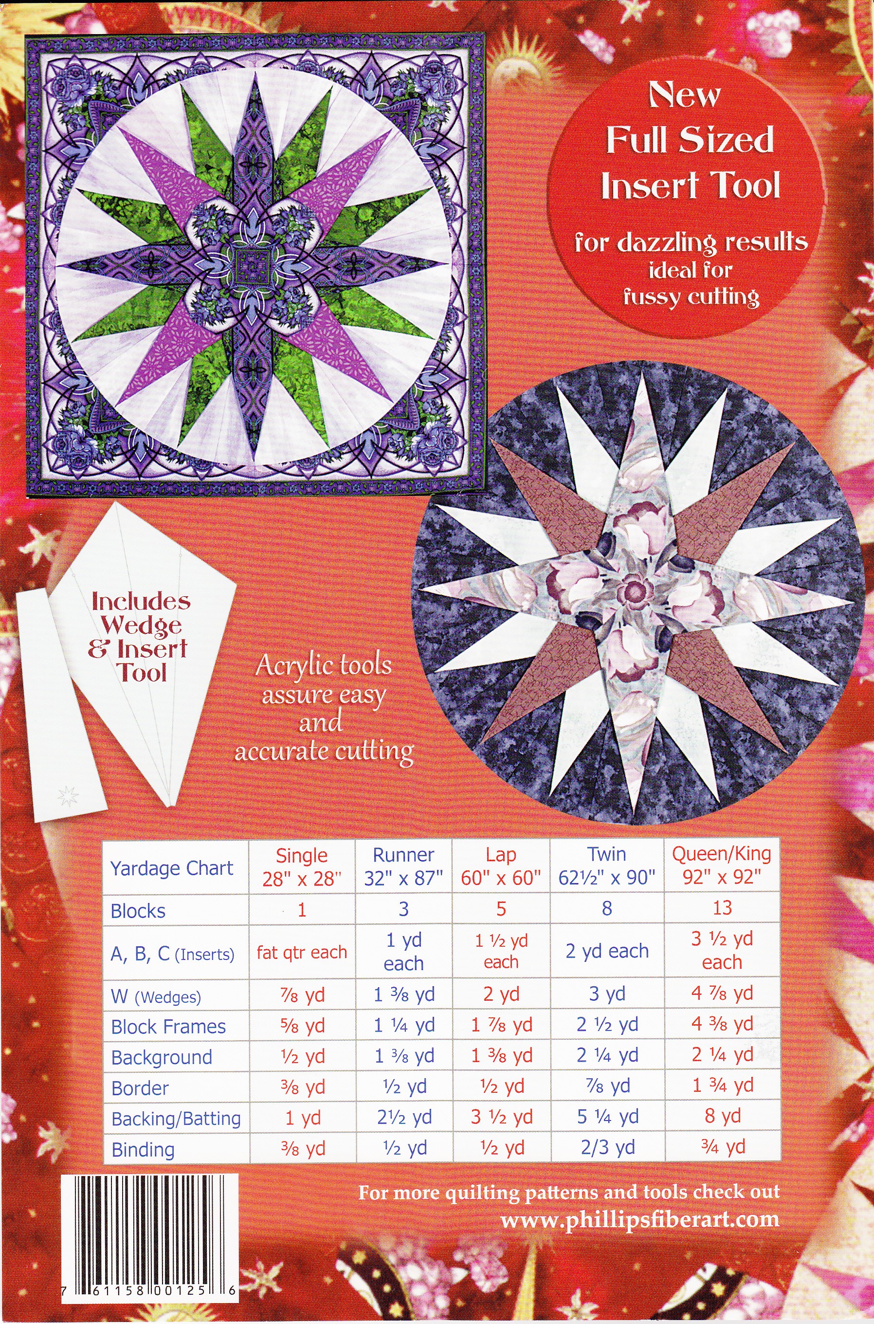 Mariners Compass with Wedge Tool and Insert Tool By Phillips, Cheryl