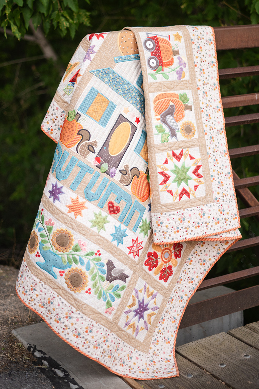 Autumn Love Quilt Projects - Machine Embroidery USB