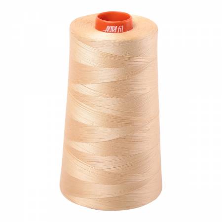 Mako Cotton Embroidery Thread Solid 50wt 6452yds Light Caramel