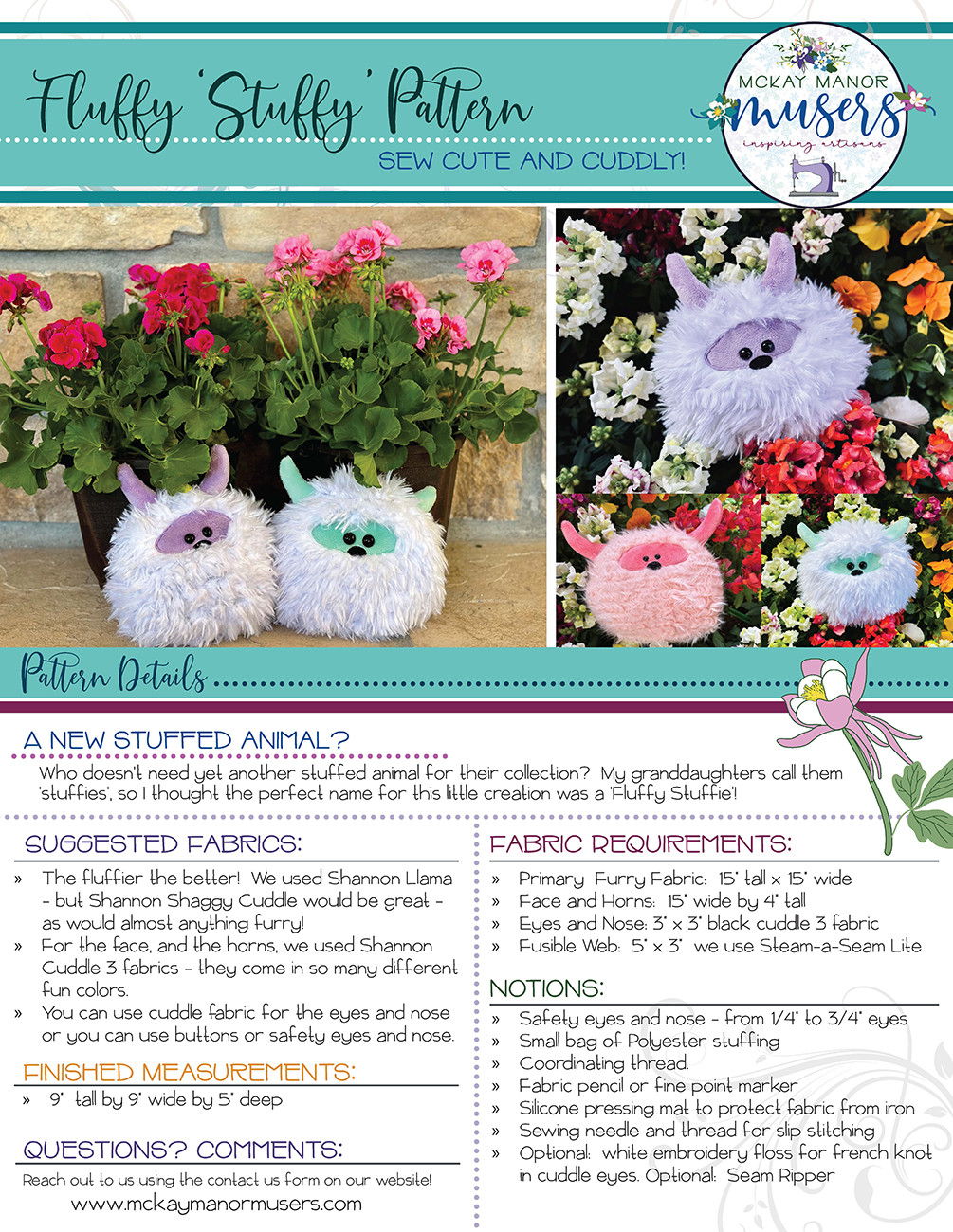 Fluffy Stuffy Pattern By Conrad, Kayla