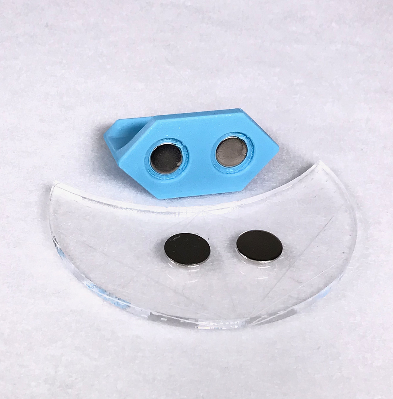 Magnetic Ruler Handle 2in Blue