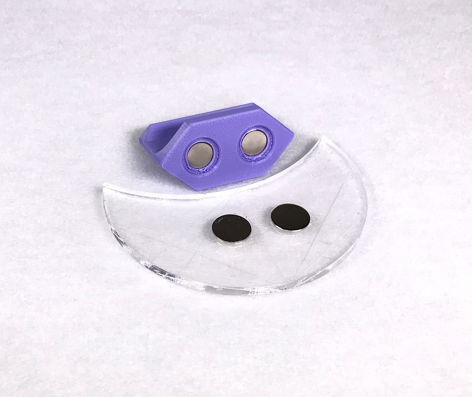 Magnetic Ruler Handle 2in Lilac