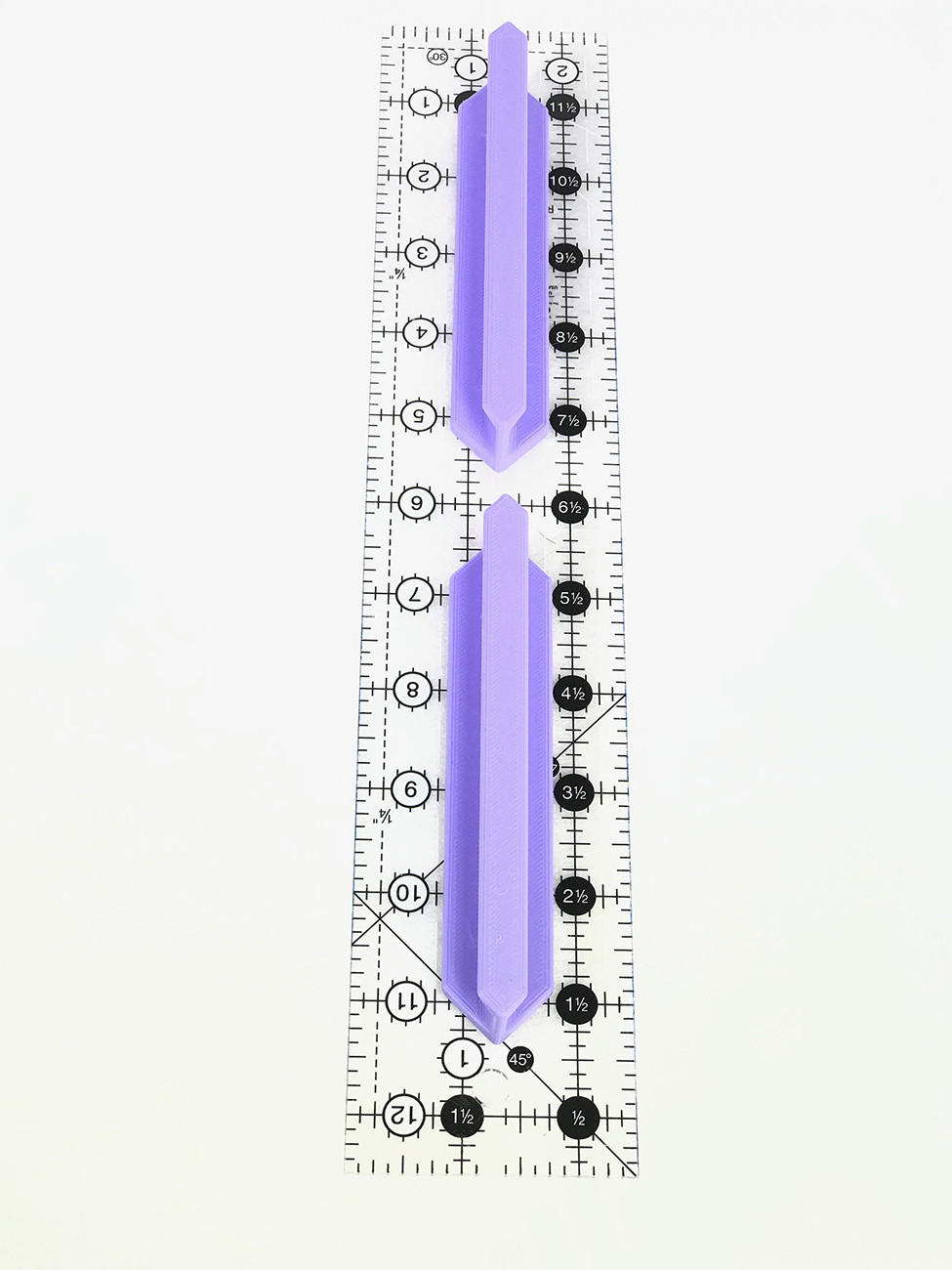 Magnetic Ruler Handle 5in Lilac