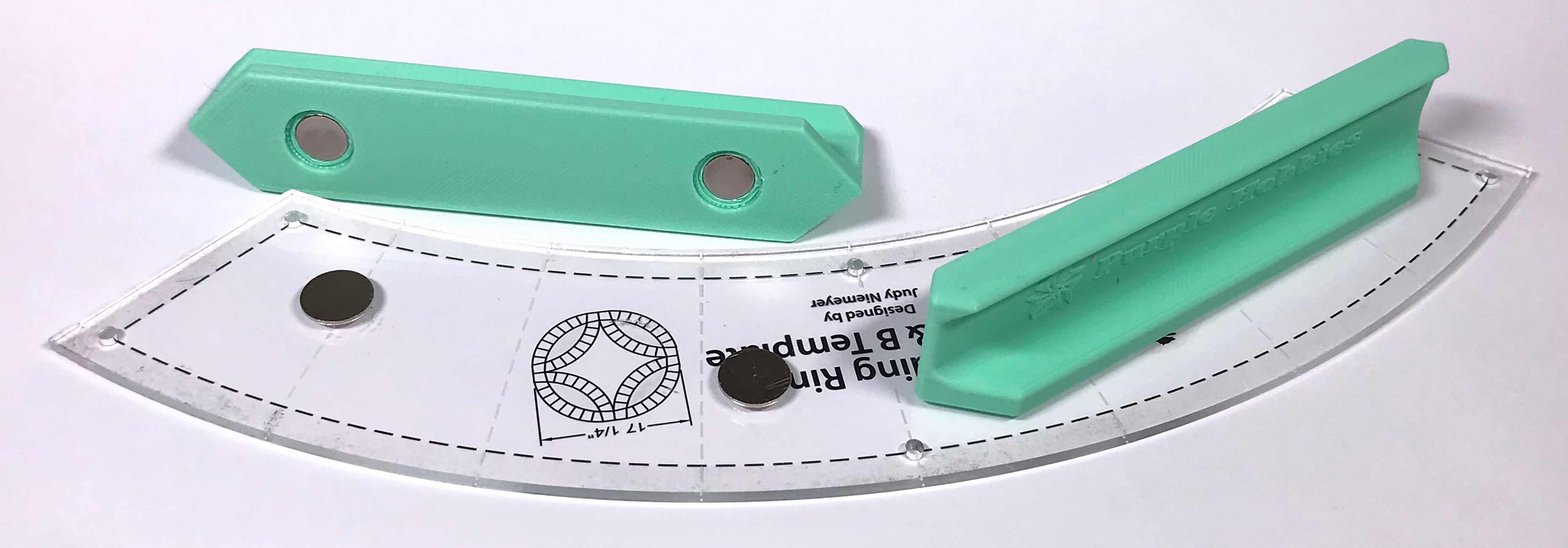 Magnetic Ruler Handle 5in Mint
