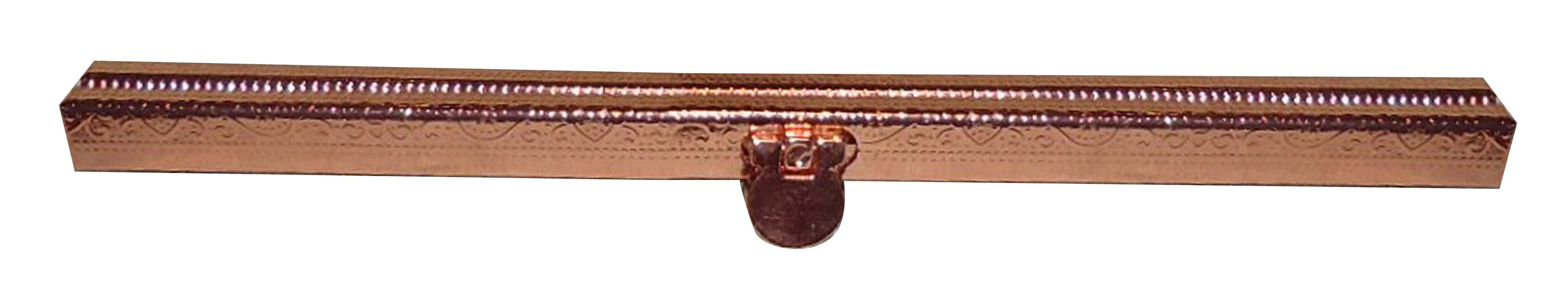 7-1/2in Wallet Clasp Embossed Rose Gold By Damour, Pam