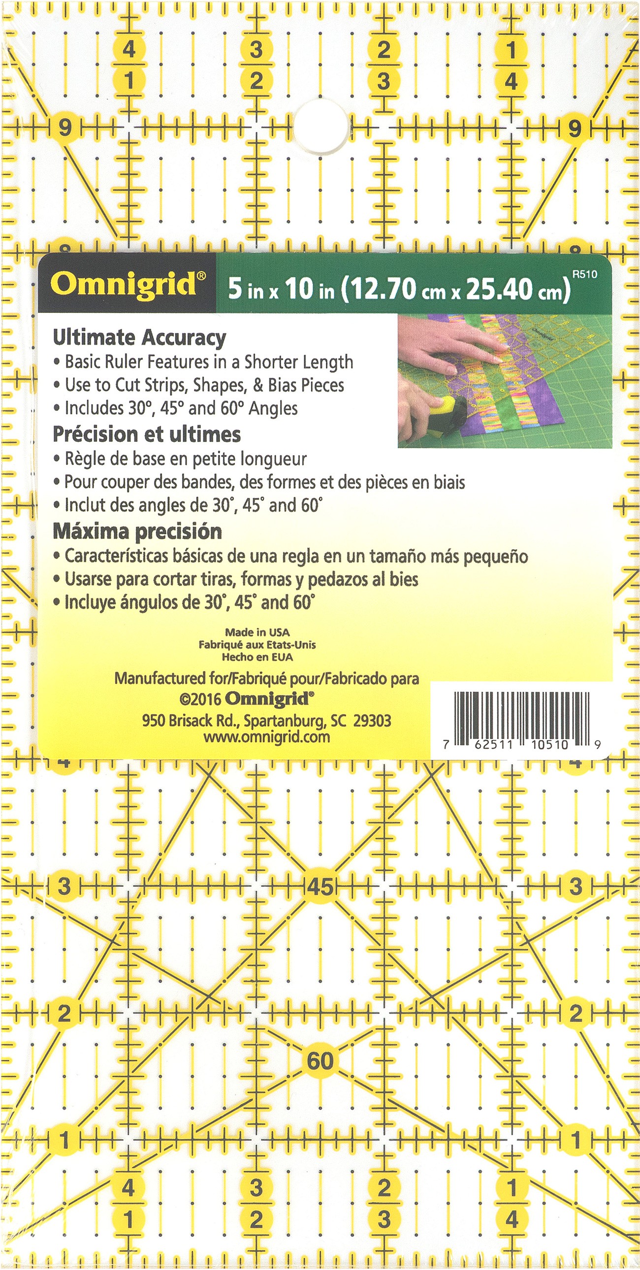 Omnigrid 5in x 10in Ruler