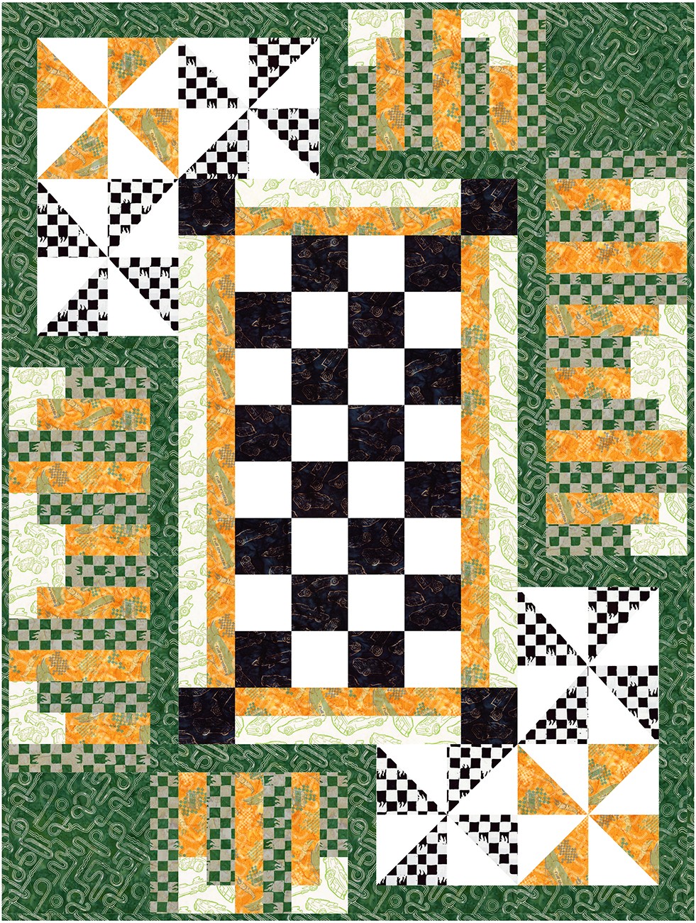 Glenda Wilder Designs Flag Finish Quilt Pattern