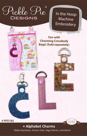 Alphabet Charms Machine Embroidery Design Set By Archer, Lisa