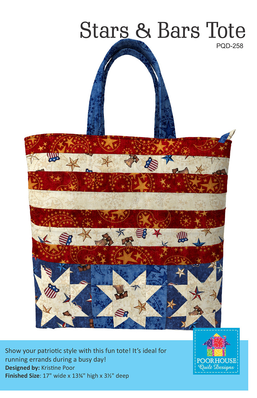Stars and Bars Tote By Poor, Kristine