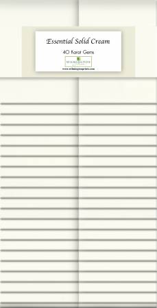 2.5in Strips Essential Solids Cream, 40pcs, 4 bundles/pack