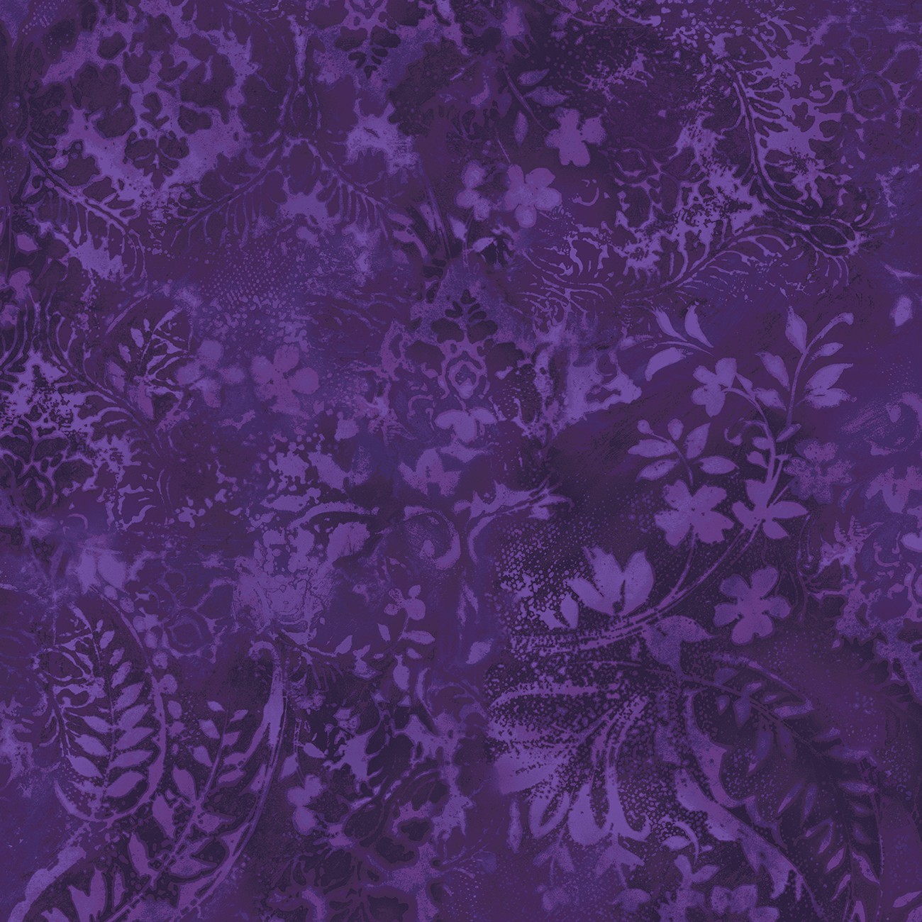 Purple Vintage Damask 108in Wide Back