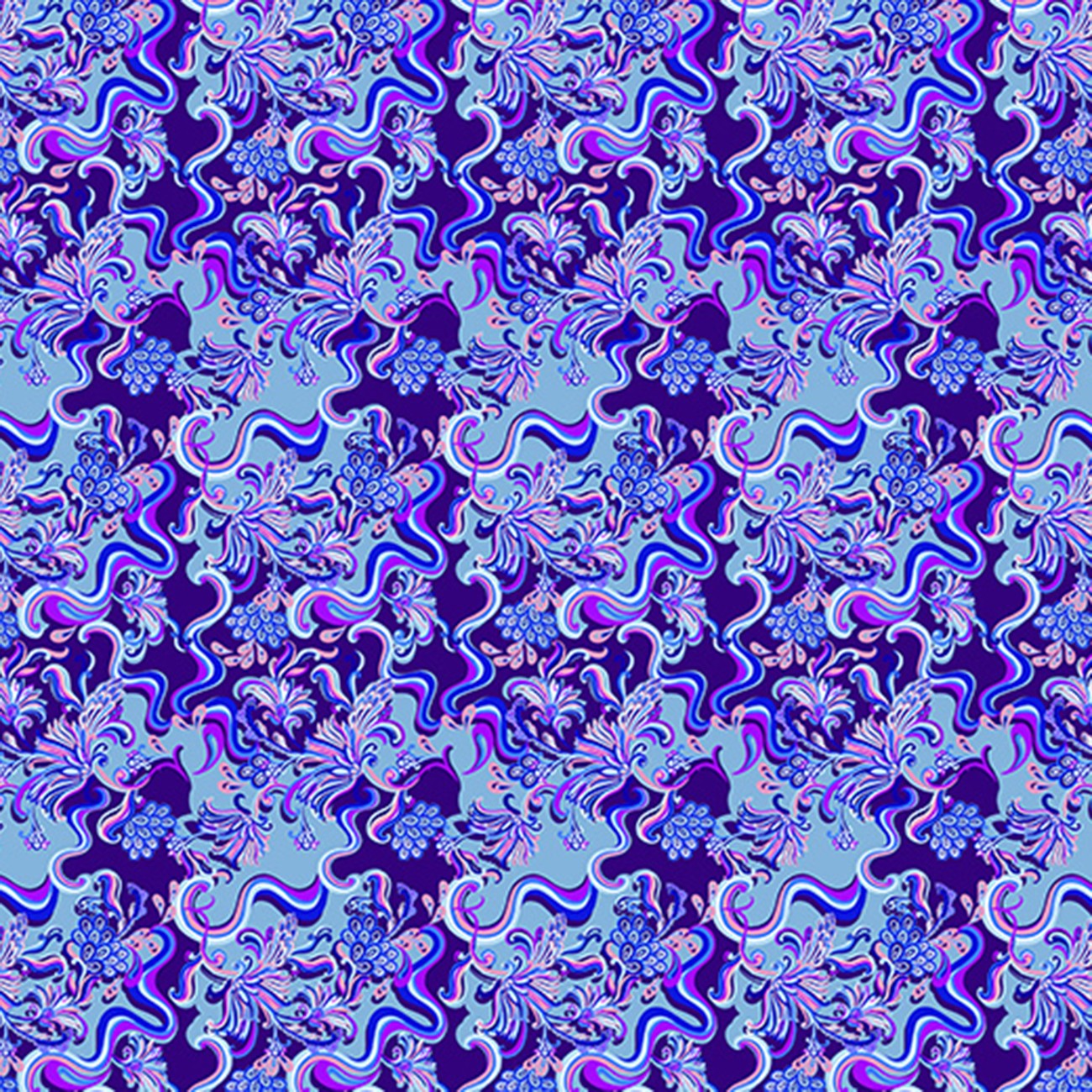 Blue Wanderlust Paisley Quilting Cuddle