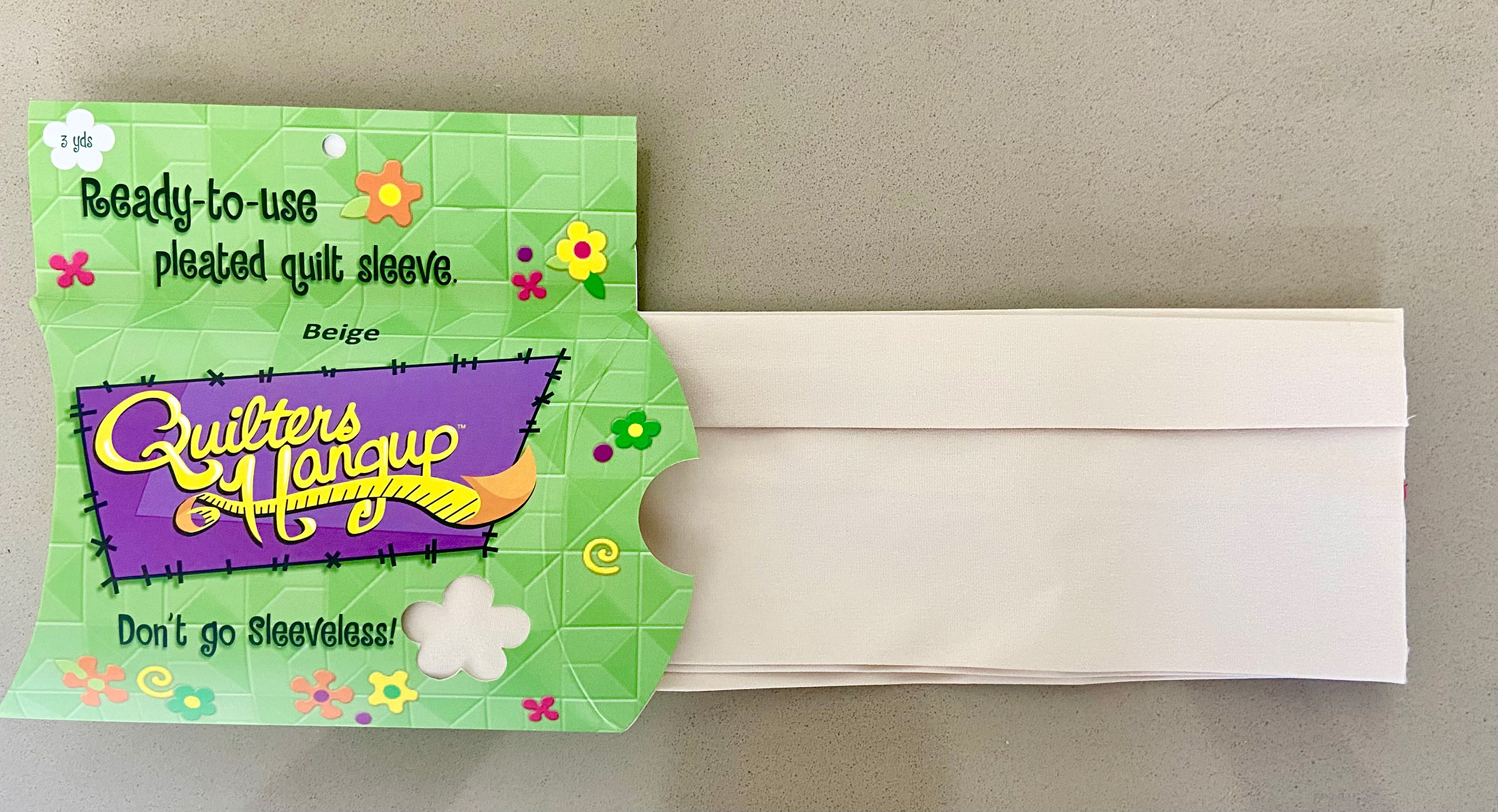 Quilters Hangup Ready Made Sleeve Beige