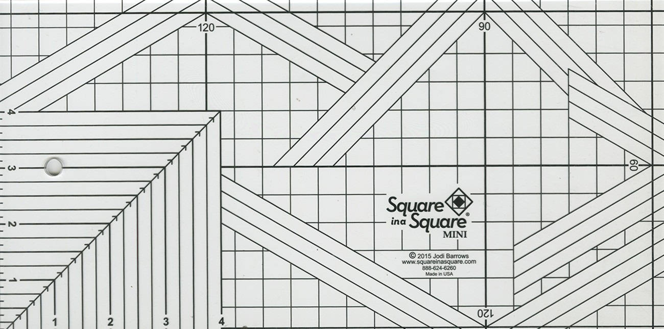 Mini Square in a Square Technique Ruler By Barrows, Jodi
