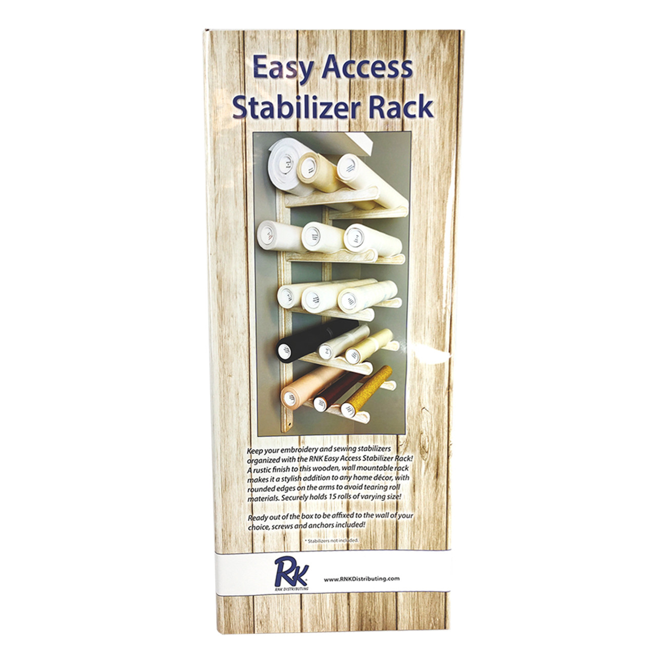 Wooden Stabilizer Rack Whitewashed