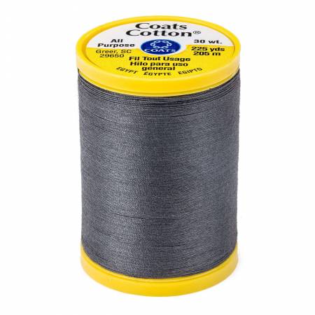 Coats Cotton Sewing Thread 225 yds Graphite