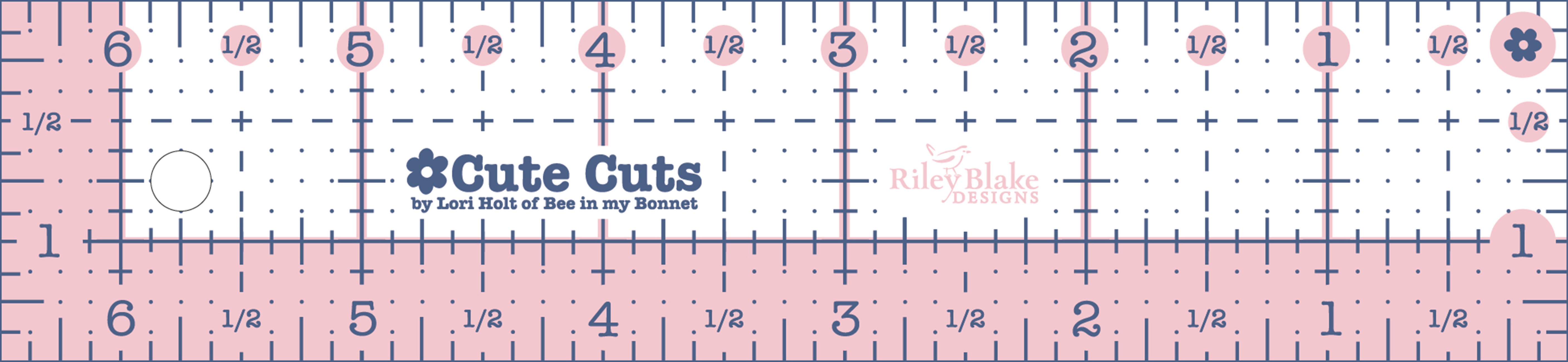 Cute Cut Ruler Rectangle 1-1/2in x 6-1/2in By Holt, Lori