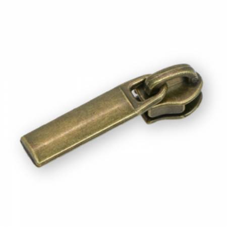 Four 3 Rectangle Zipper Pulls Antique