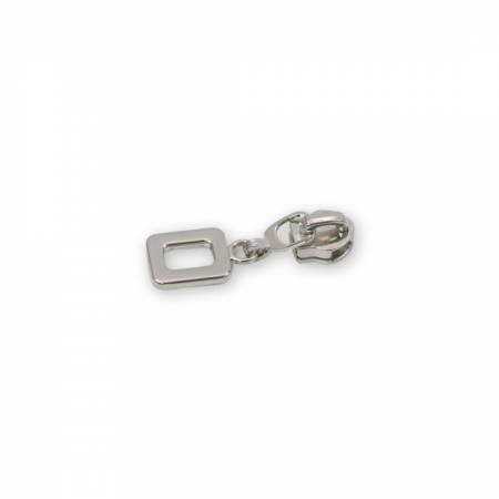 Four 5 Rounded Rectangle Zipper Pulls Nickel