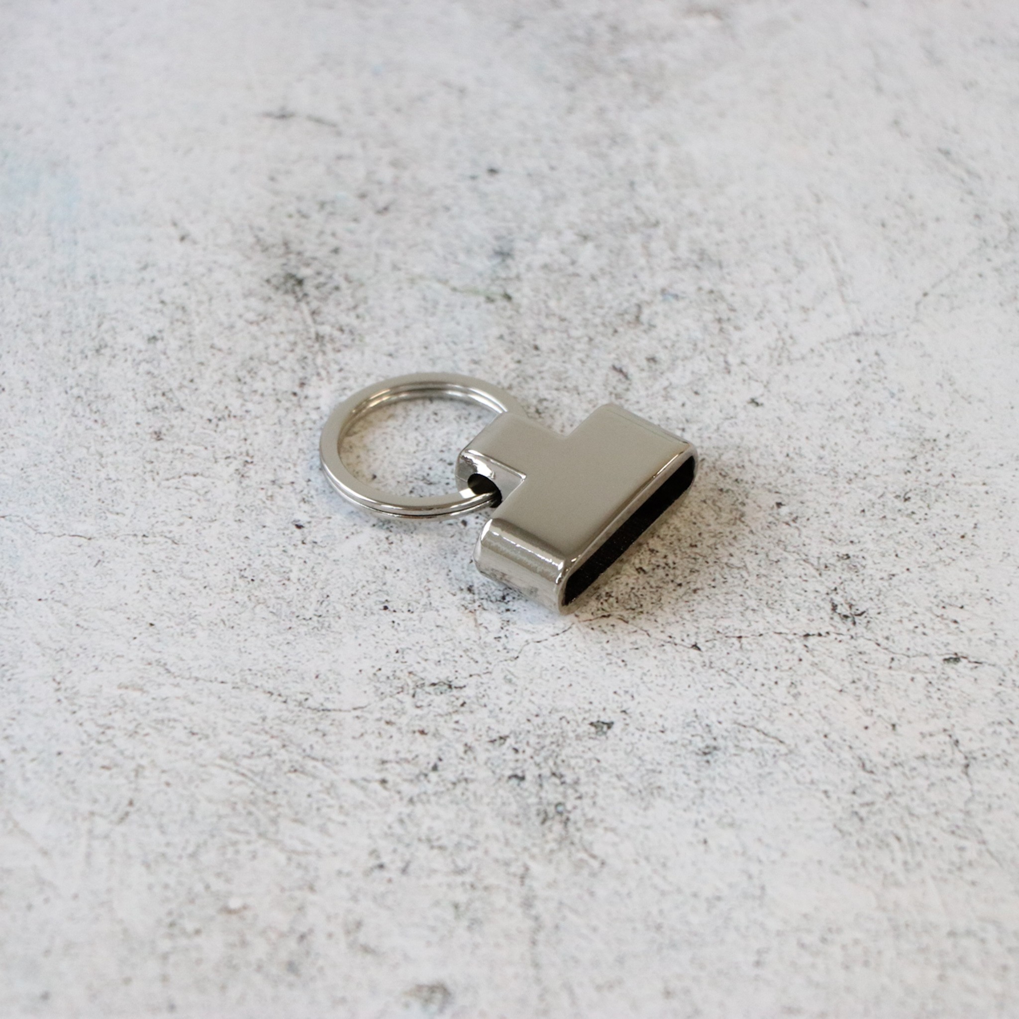 Two Screw-In Key Fobs 1in Nickel