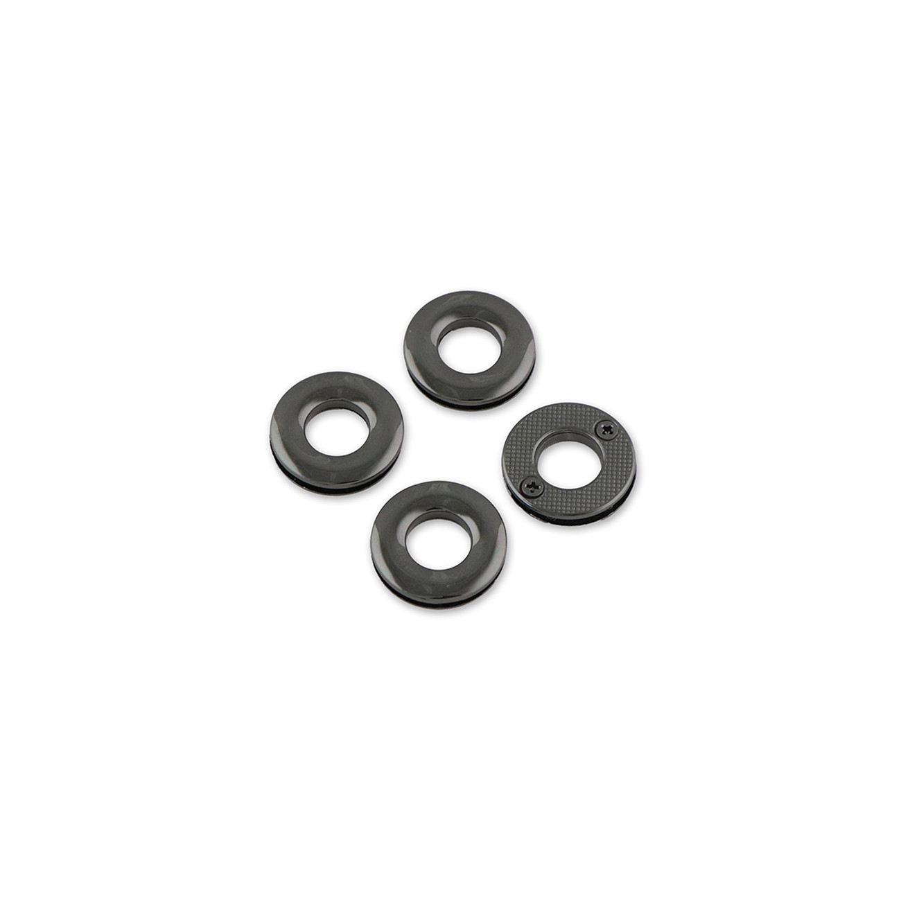 Four 1/2in Screw Together Grommets Gunmetal