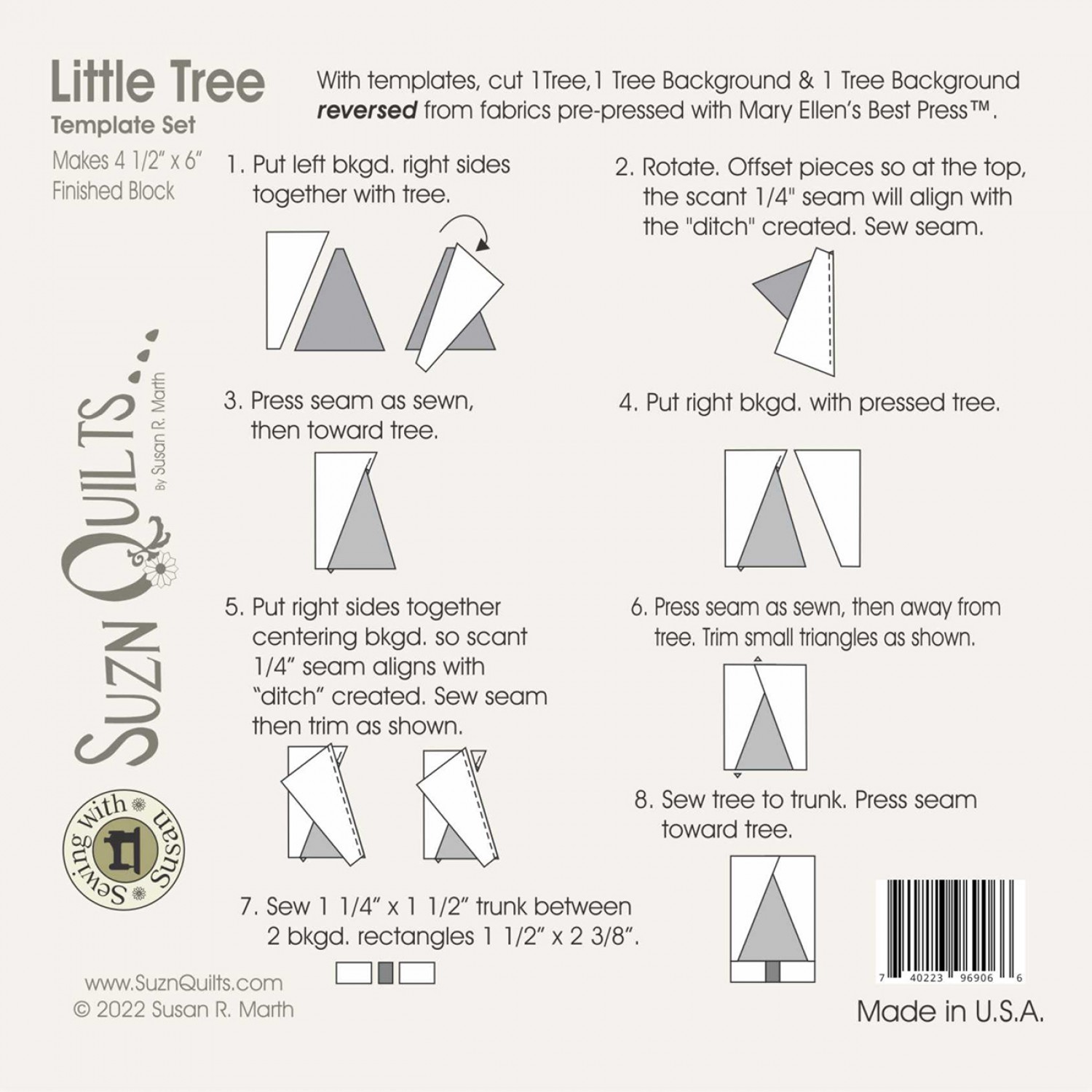 Little Tree Template Set By Marth, Susan
