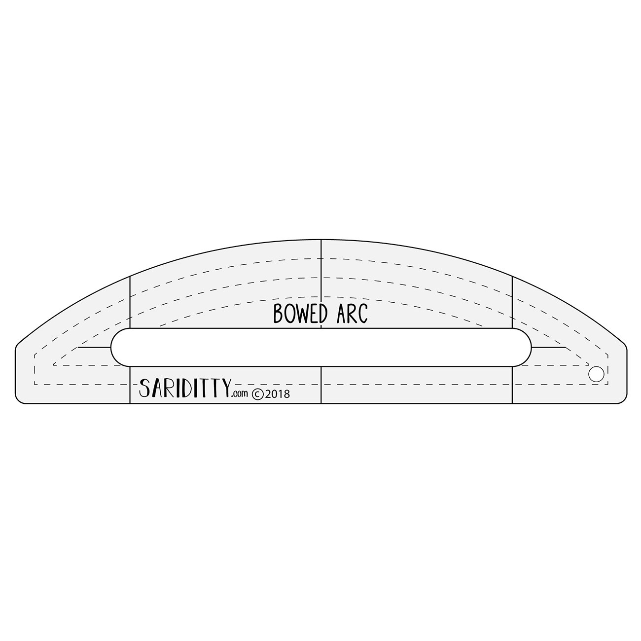 SARIDITTY Bowed Arc Ruler Long Arm